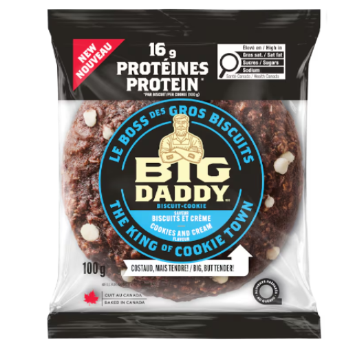 Big Daddy Protein Cookies Chocolate Cream 6/100g – Candyonline.ca