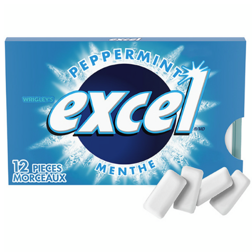 Excel Peppermint Gum 12 - 12 count – Candyonline.ca