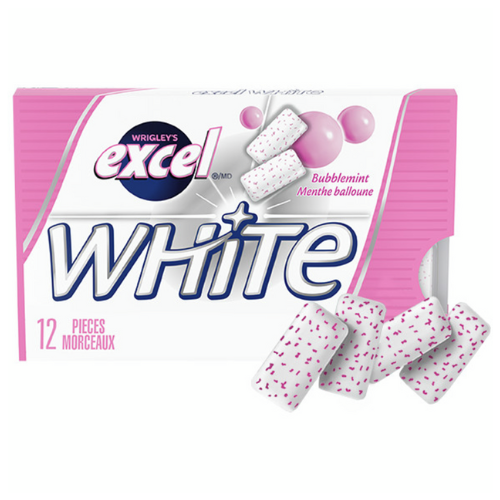 Excel White Bubblemint Gum 12 - 12 count – Candyonline.ca