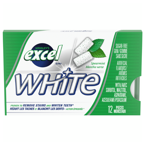 Excel White Peppermint Gum 12 - 12 count – Candyonline.ca