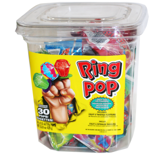 Topps Ring Pops 30 Count Tub – Candyonline.ca