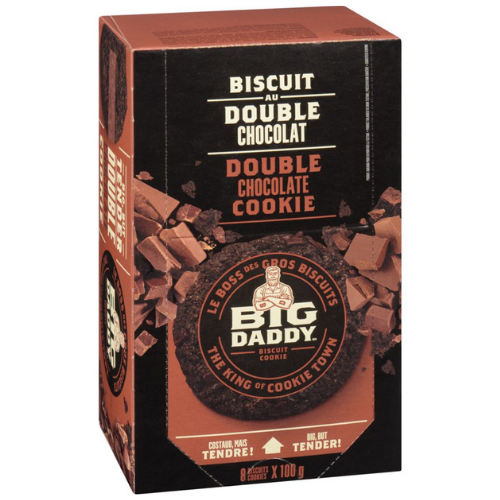 Big Daddy Double Chocolate Cookies 8-100 g – Candyonline.ca
