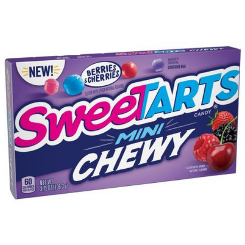 Sweet Tarts Mini Chewy Berries Theater Box Candy 12/106 g – Candyonline.ca