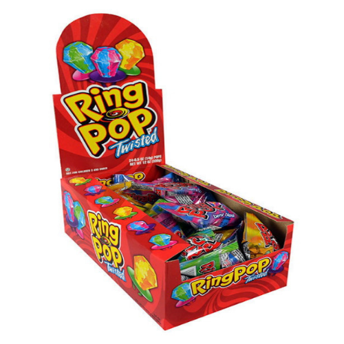 Ring Pops Twisted 24 Count Box | Topps Novelty Candy Canada ...